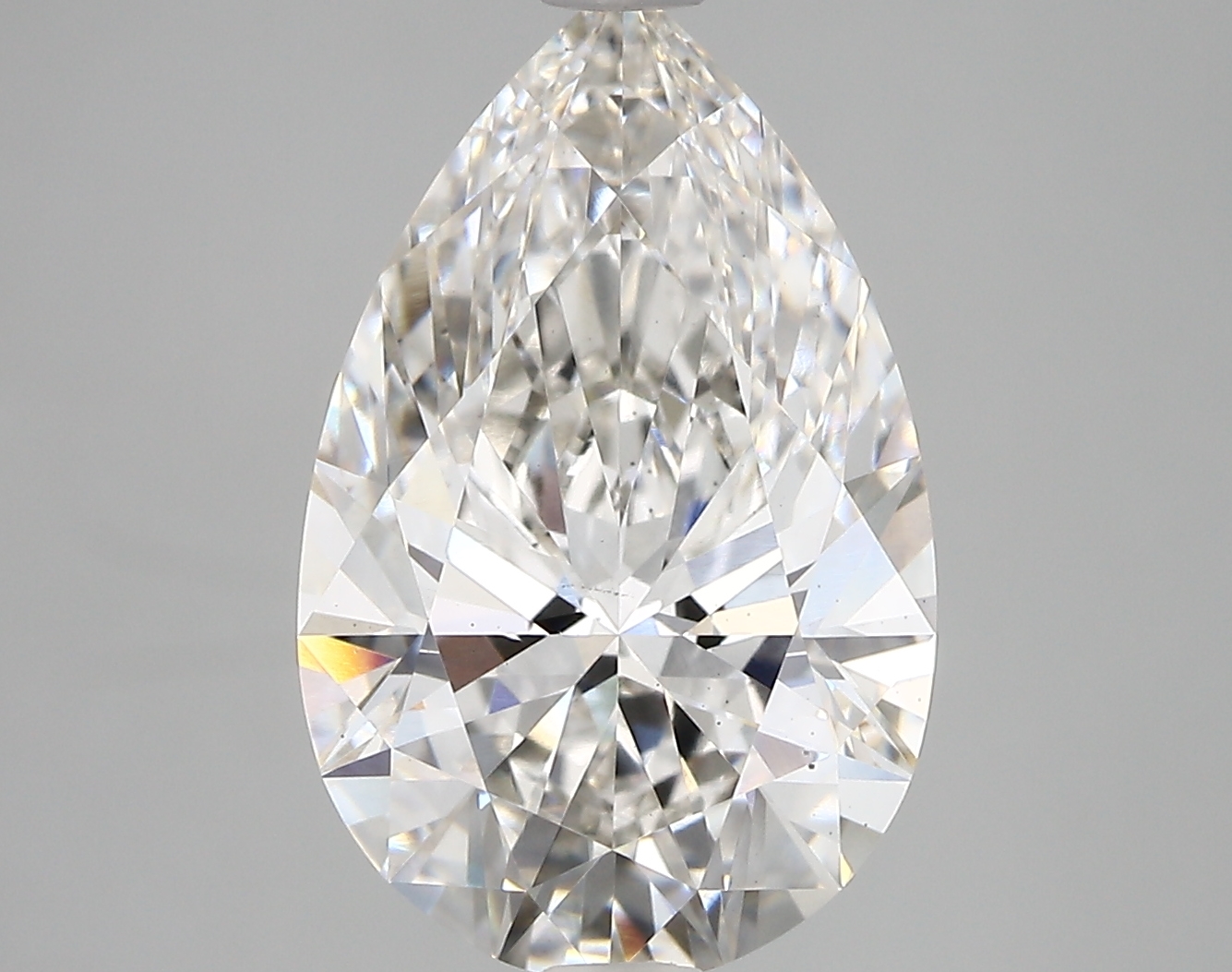 4.16 Carat Pear Shaped Ideal Cut H-VS2 IGI Certified Lab Grown Diamond ...